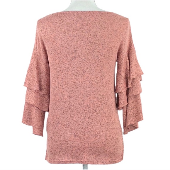 William Rast | Tops | William Rast Pink Marled Michelle Sweater | Poshmark